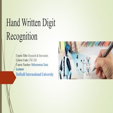 Hand Written Digit Recognition Ppt 0479