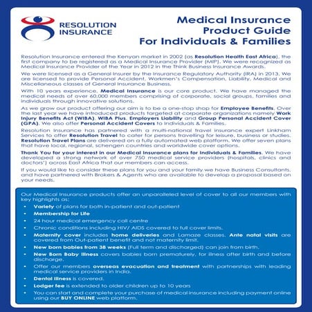 RESOLUTION INSURANCE HEALTH POLICY GUIDE | PDF | Health Insurance ...