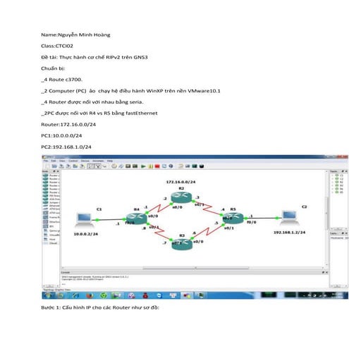 Cấu Hình Ripv2 | PDF
