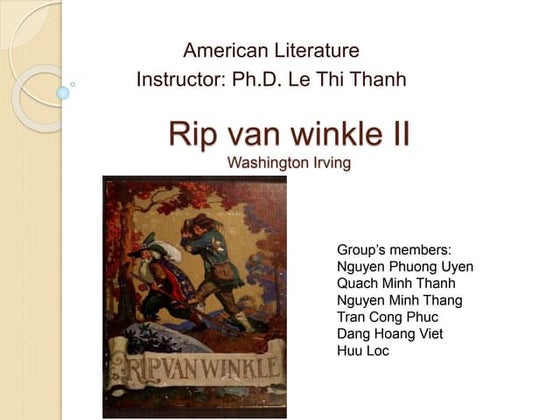 Rip Van Winkle | PPT