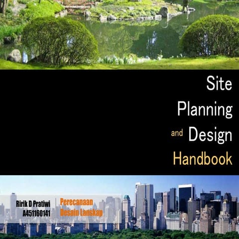 Site Planning and Design Handbook | PPTX