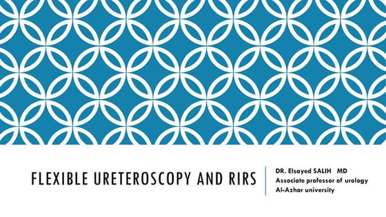 Ureteroscopic lithotripsy (URSL) | PPTX