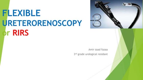 Ureteroscopic lithotripsy (URSL) | PPTX