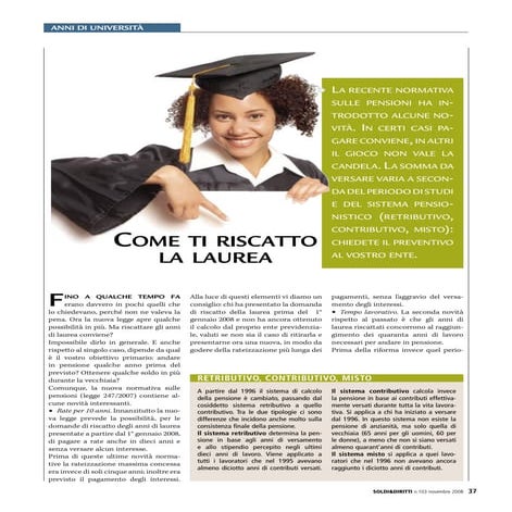 Riscatto Laurea | PDF