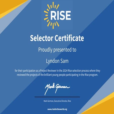 Rise 2024 Certificate of Participation__ | PDF