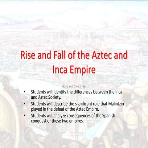 Rise and fall of the aztec and inca | PPTX