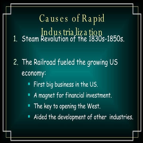 Rise Of Big Business | PPT