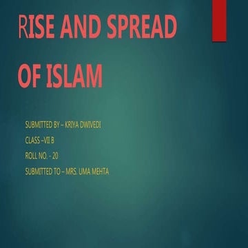 Rise Of Islam and Pillars of Islam | PPT