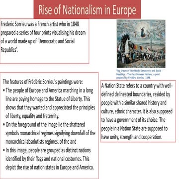 Nationalism In Europe Class - 10th | PPTX