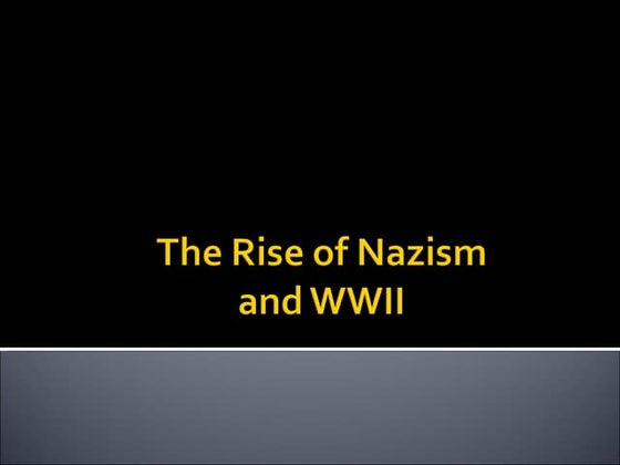 The Rise of Hitler ppt | PPT