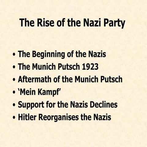 Rise of the nazis | PPT