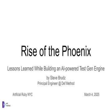 Rise of the Phoenix: Lesson Learned Build an AI-powered Test Gen Engine ...