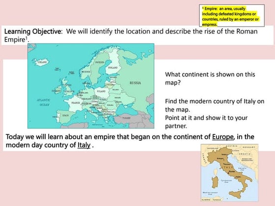 The roman empire – lesson 1 an overview l | PPT
