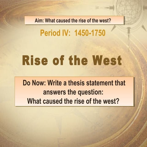 Rise of the West | PPT