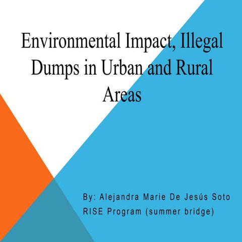 Illegal dumps | PPTX