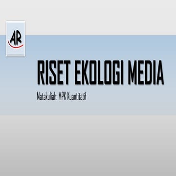Riset Ekologi Media | PDF