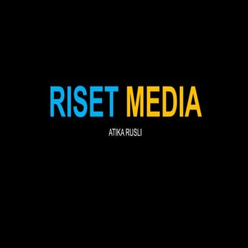 Riset media | PDF