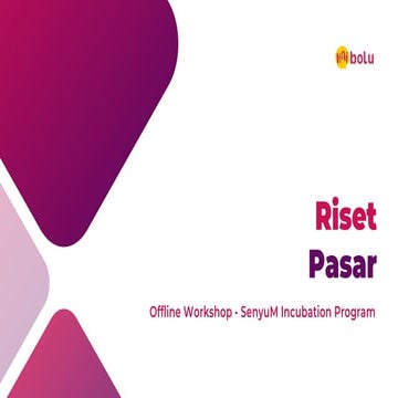 RISET PASAR RESSY workshop usaha mikro menengah | PDF