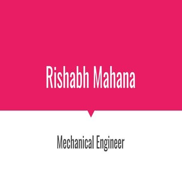 Portfolio - Rishabh Mahana | PPT