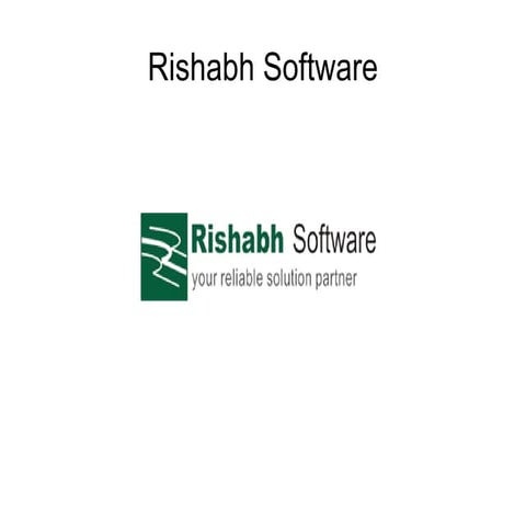 Rishabh software | PPT