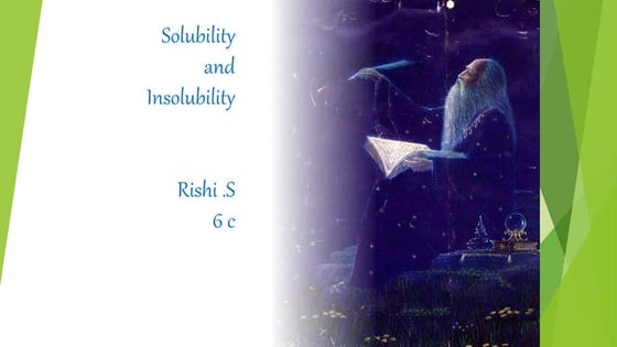 solution and solubility | PPT