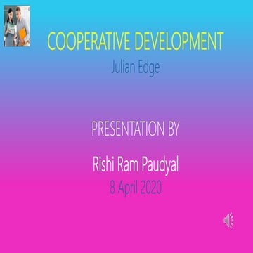 Cooperative Development: A way forward for teachers' development | PPT