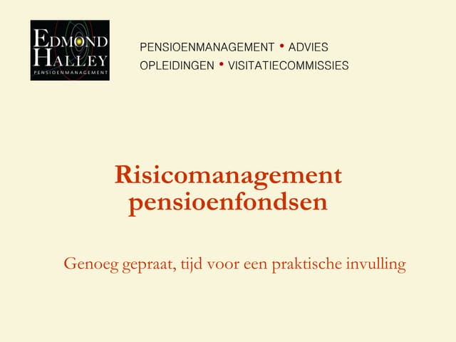 D&m risicomanagement | PPT