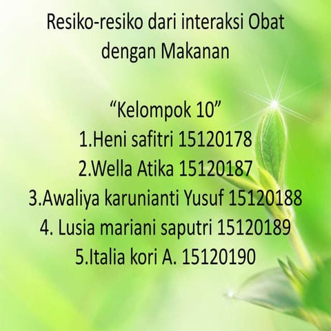 Risiko-risiko dari interaksi Obat dengan Makanan [Autosaved].pptx