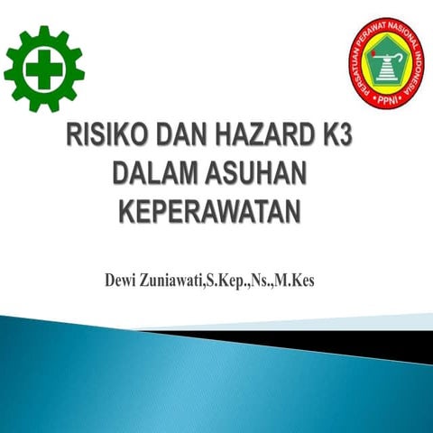 RISIKO DAN HAZARD K3 DALAM ASUHAN KEPERAWATAN HAH.pptx