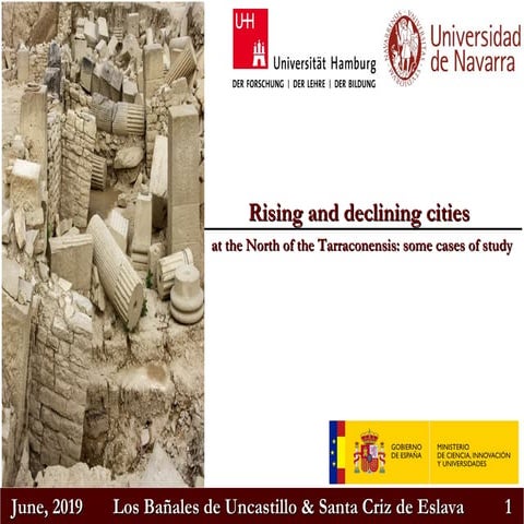Rising and declining cities a the North of the Tarraconensis: some ...