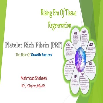 Platelet Rich Fibrin (PRF) | PPTX