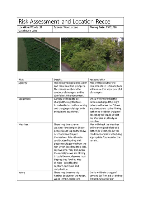 Location risk assessment | DOCX