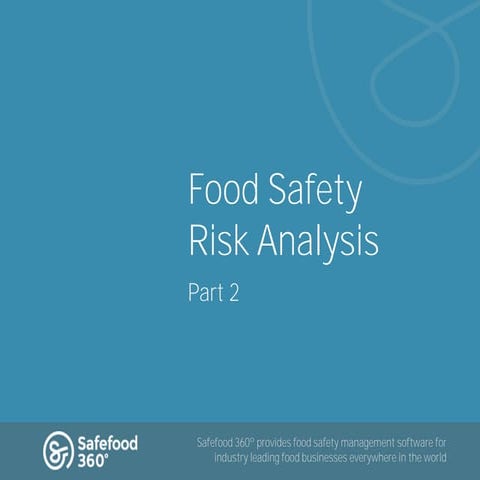 Food Safety Risk Analysis - Part 2 | PDF