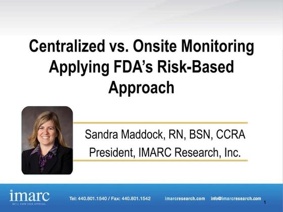 Risk Based Monitoring in Clinical Trials. | PPTX