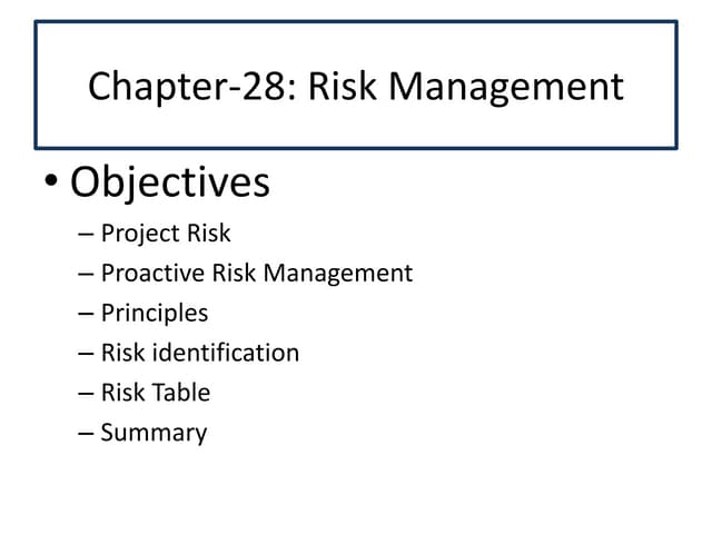 Risk Mitigation, Monitoring and Management Plan (RMMM) | PPTX ...
