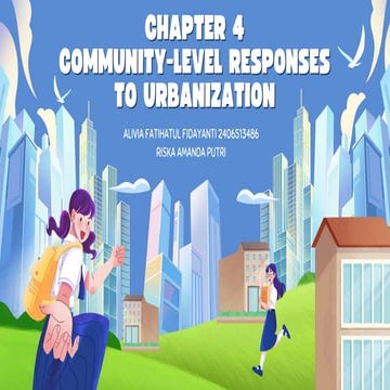 Community level responses to urbanization | PDF
