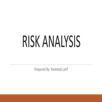 Risk Analysis | PPTX