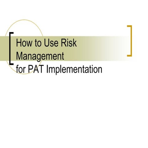 Risk Analysis Pat New | PPT
