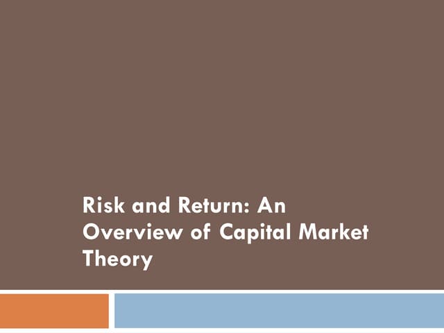 Ch_04 - Risk and Return.ppt