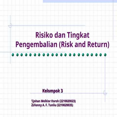 Risk and Return risiko dan tingkat pengembalian.ppt