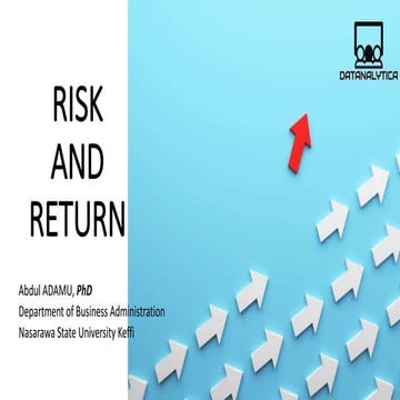 Risk and return | PPT