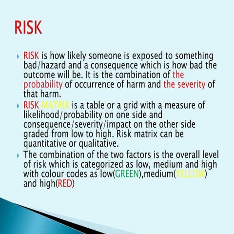 RISK AND USE OF RISK MATRIX PLUS RPN CALCULATION-1.pptx