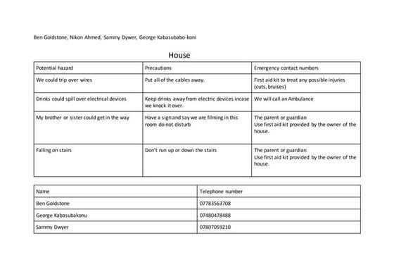 Risk assessment park | PPT