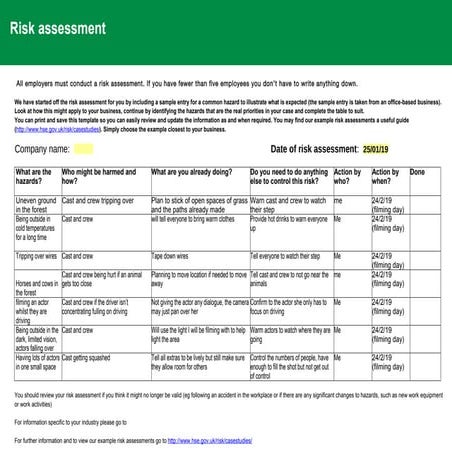 Risk assesment | PPT
