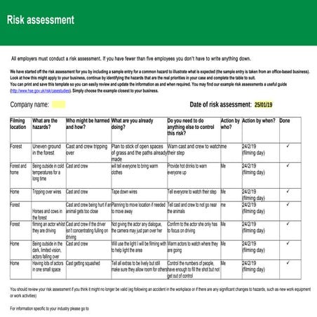 Risk assesment | PPT
