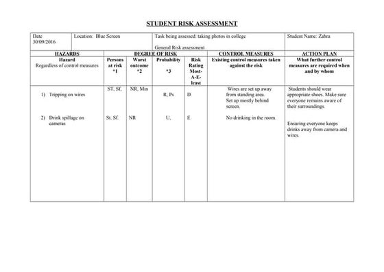 Student risk assessment | PPT