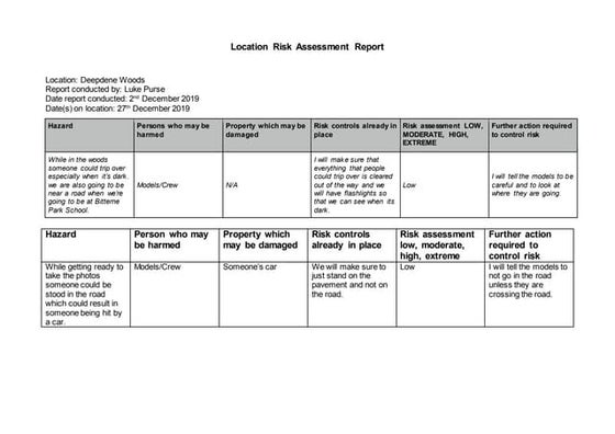 Risk assessment E . Eniola O | PDF