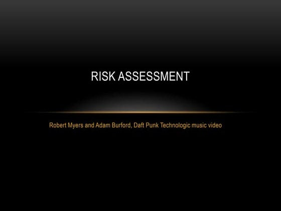 Risk assessment | PPT