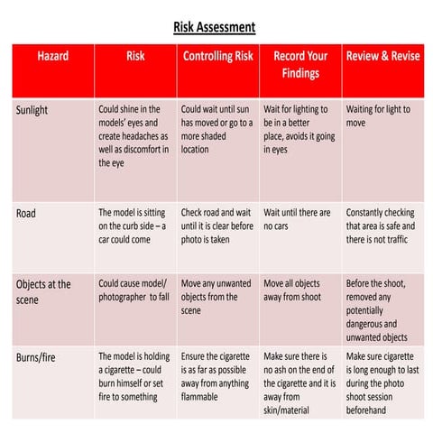 Risk Assessment | PPTX