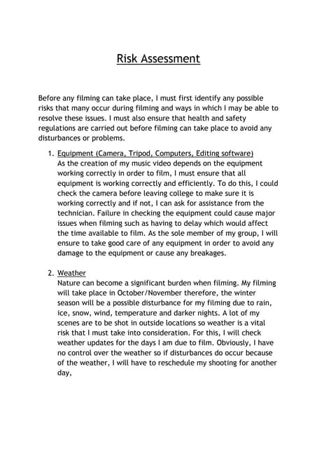 Risk assessment changed | RTF